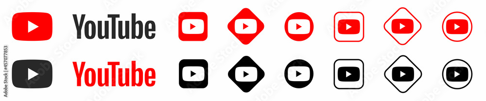Youtube logo. Youtube vector. Youtube download. Video social media app ...