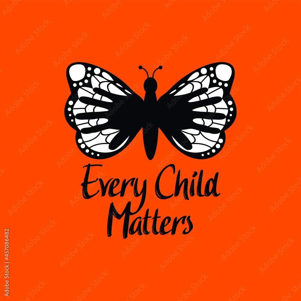 Every Child Matters Logo Design. Vector Illustration. Canadian ...