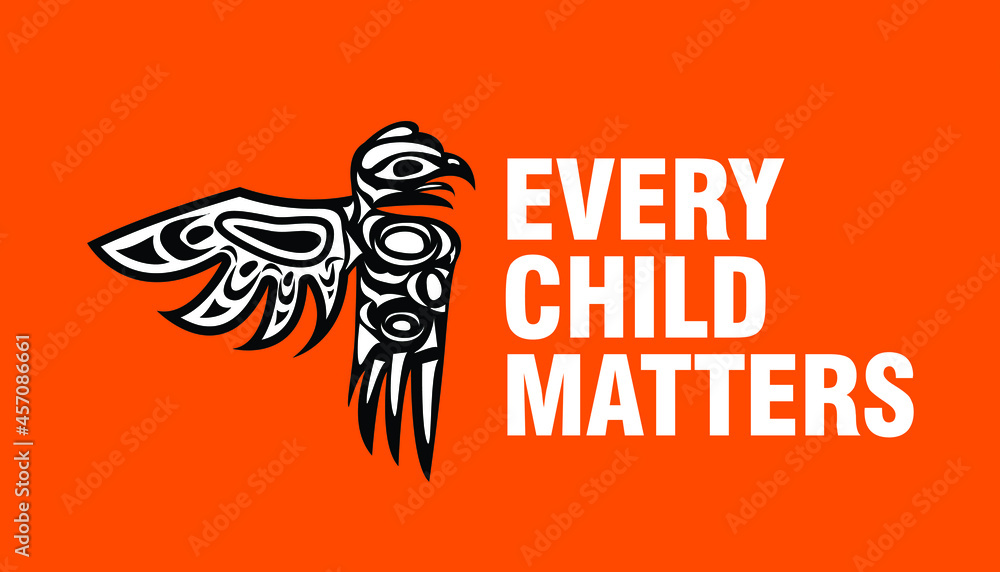 Every Child Matters Logo Design. Vector Illustration. Canadian ...