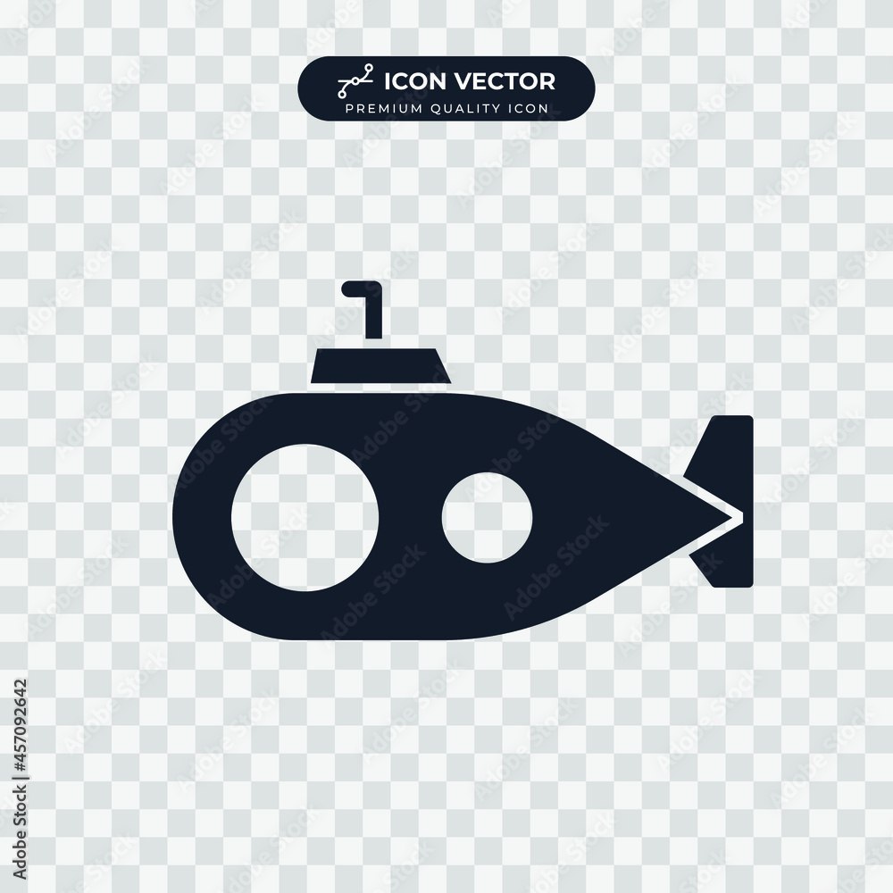 Submarine icon symbol template for graphic and web design collection ...