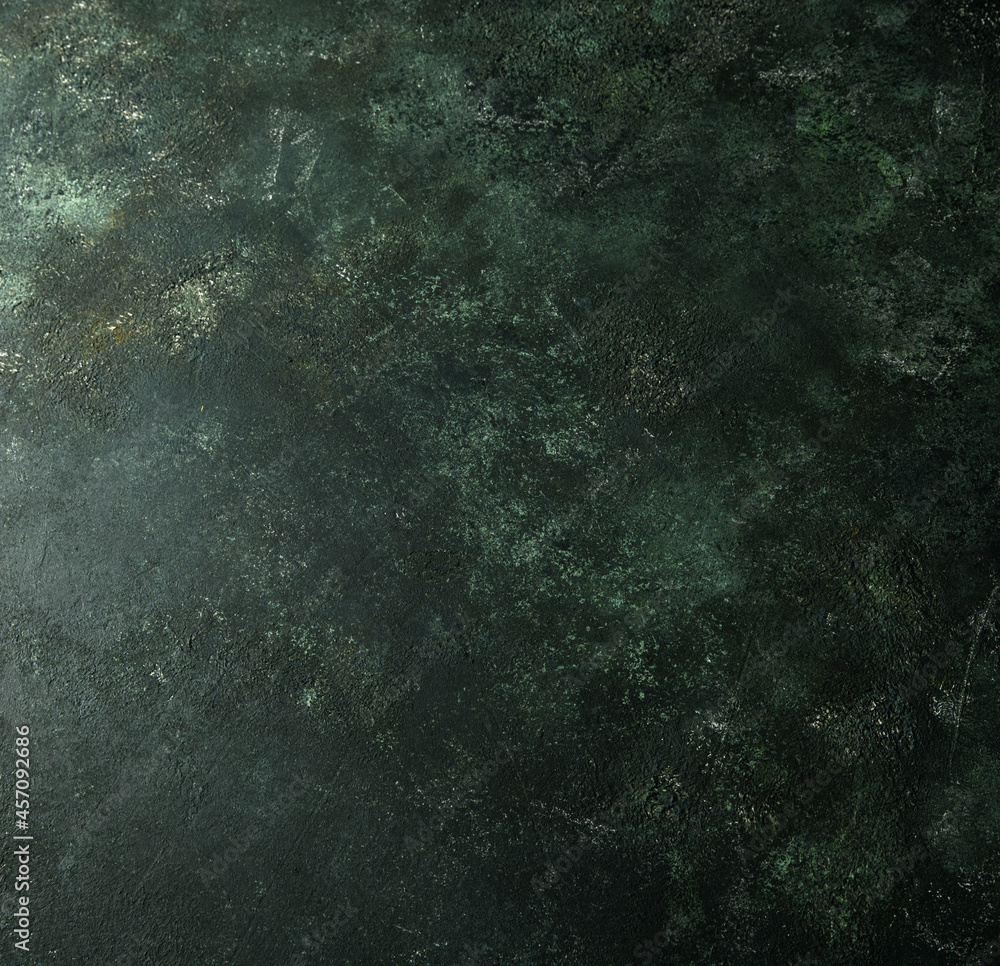 Beautiful dark green background. Panoramic abstract decorative dark ...
