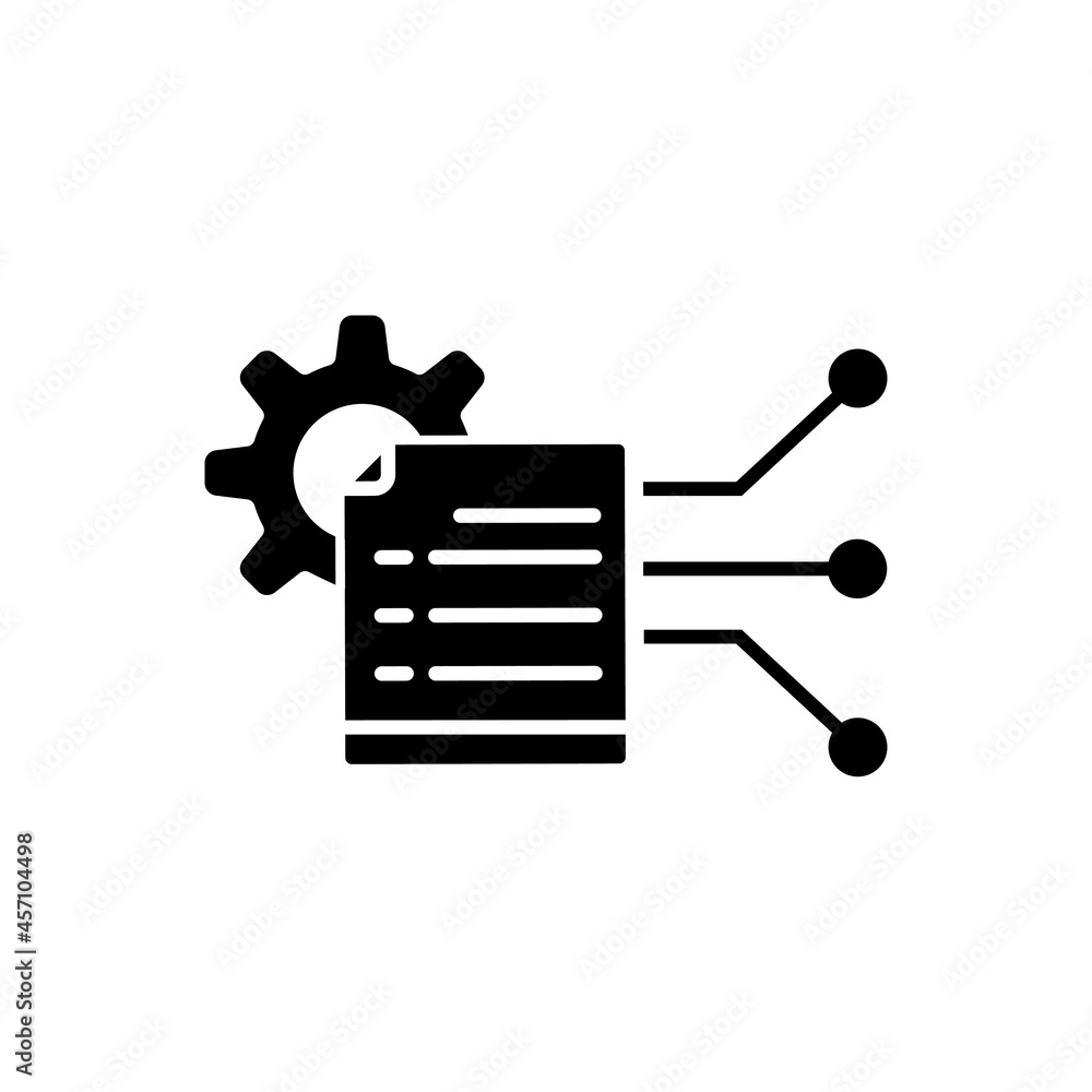 Document vector icon set. technical documentation illustration sign ...