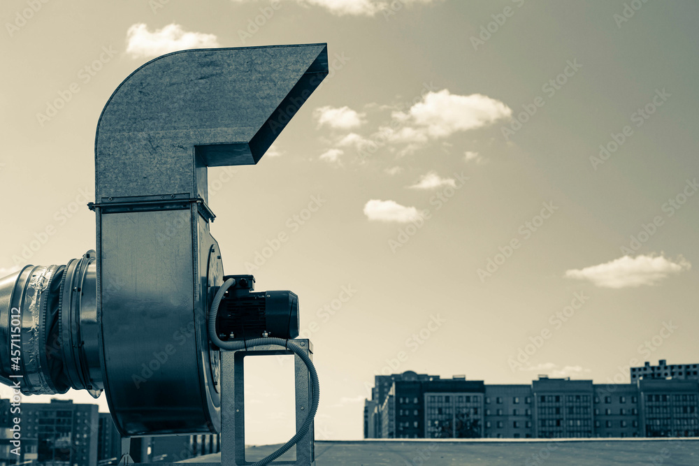 ventilation asynchronous motor of the ventilation system against the ...