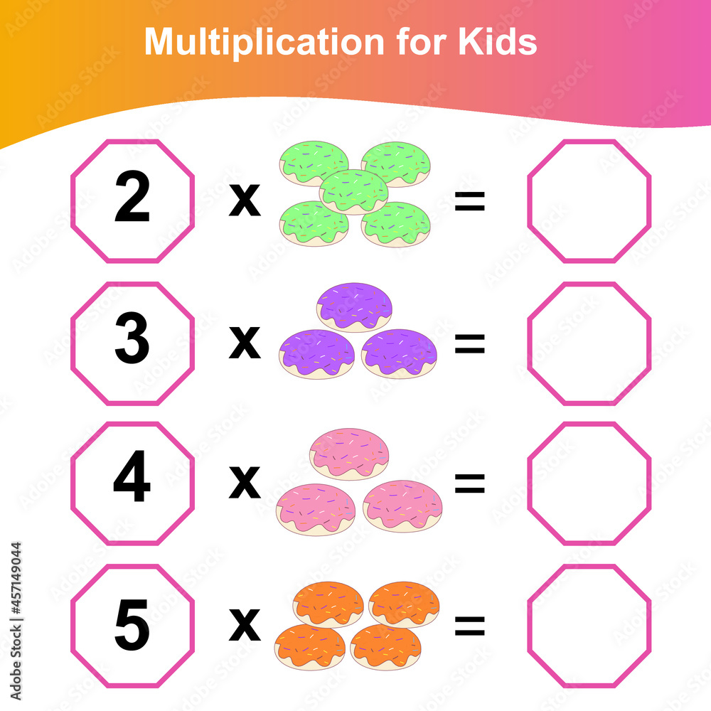 Multiplication Unicorn Worksheet for preschool. Printable math ...