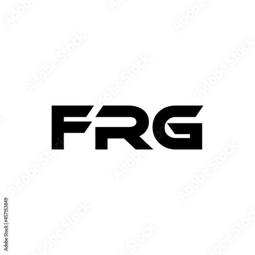 FRG letter logo design with white background in illustrator, vector ...