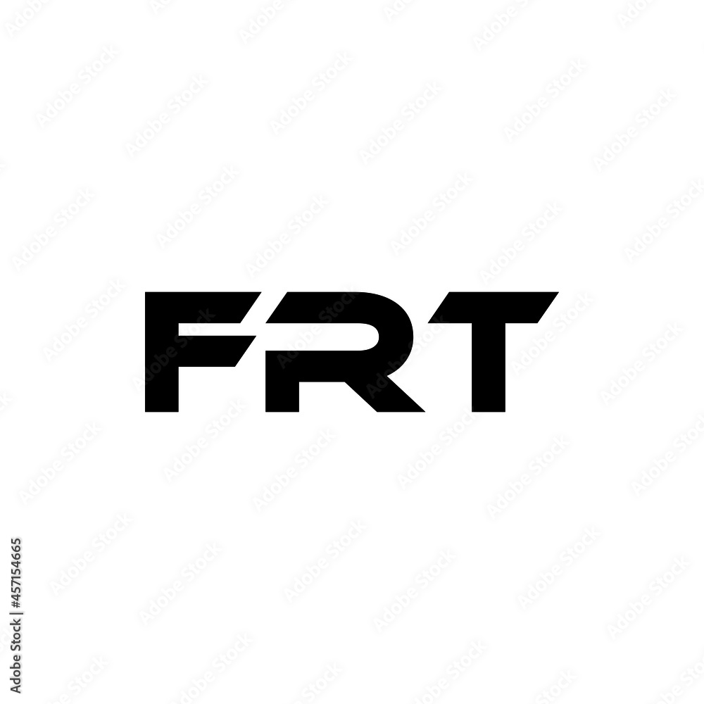 FRT letter logo design with white background in illustrator, vector ...