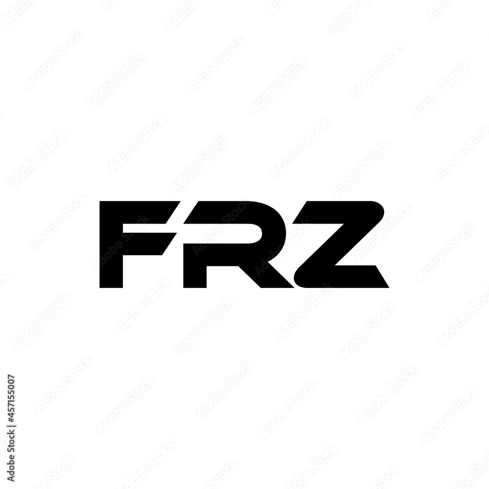 FRZ letter logo design with white background in illustrator, vector ...
