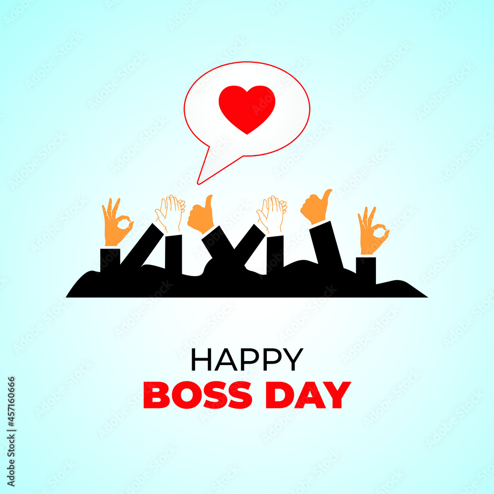 National Boss Day. October 16. happy Boss's Day concept. Template for ...