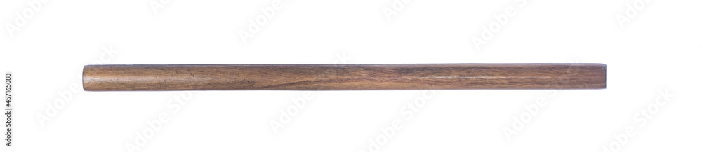 ancient wooden stick isolated on white background Stock Photo | Adobe Stock