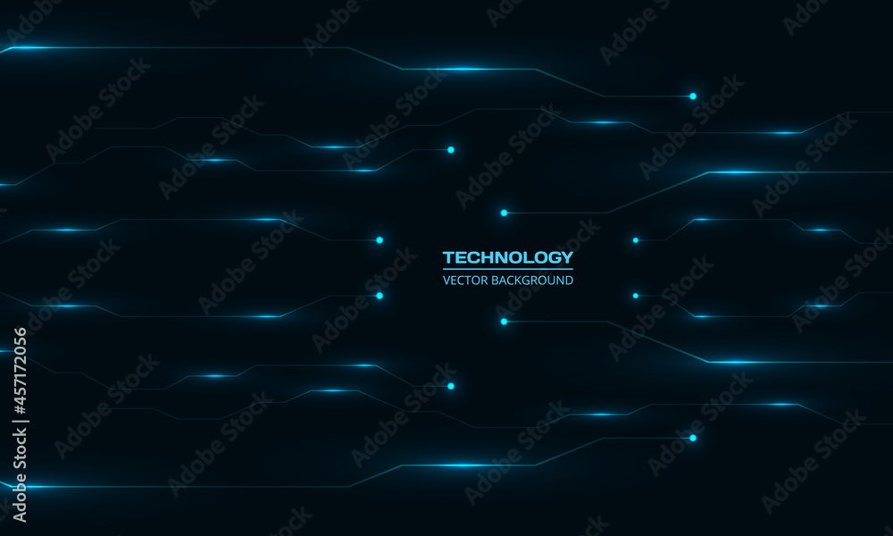 Abstract technology glowing blue circuit lines pattern. Innovation ... Abstract technology glowing blue circuit lines pattern. Innovation ...