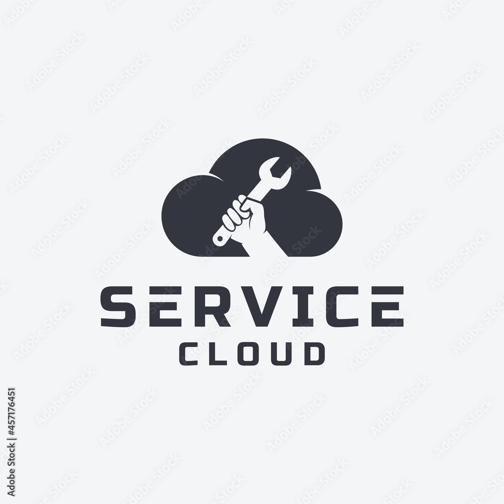 logo cloud service logo design Stock Vector | Adobe Stock