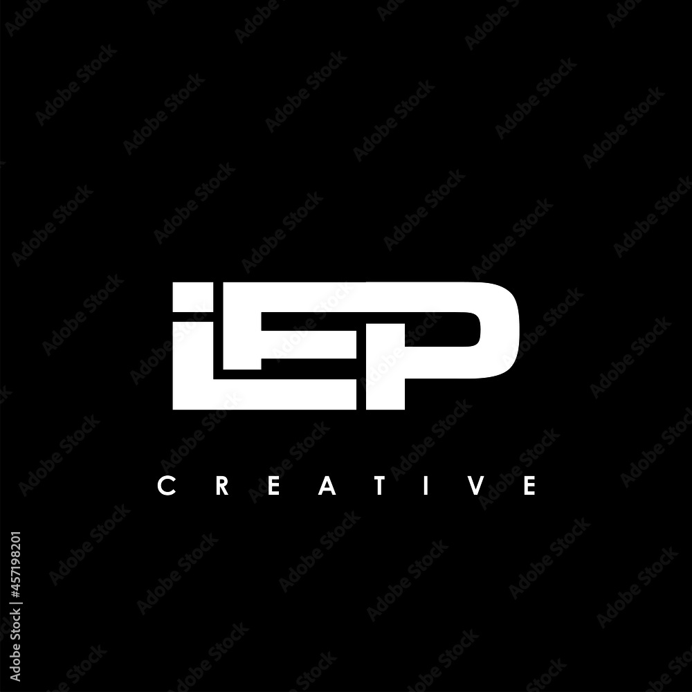 IEP Letter Initial Logo Design Template Vector Illustration Stock ...