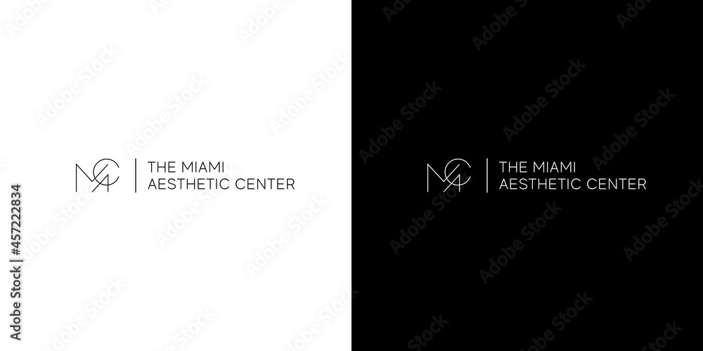 Modern and sophisticated MCA letter initials logo design Stock Vector ...