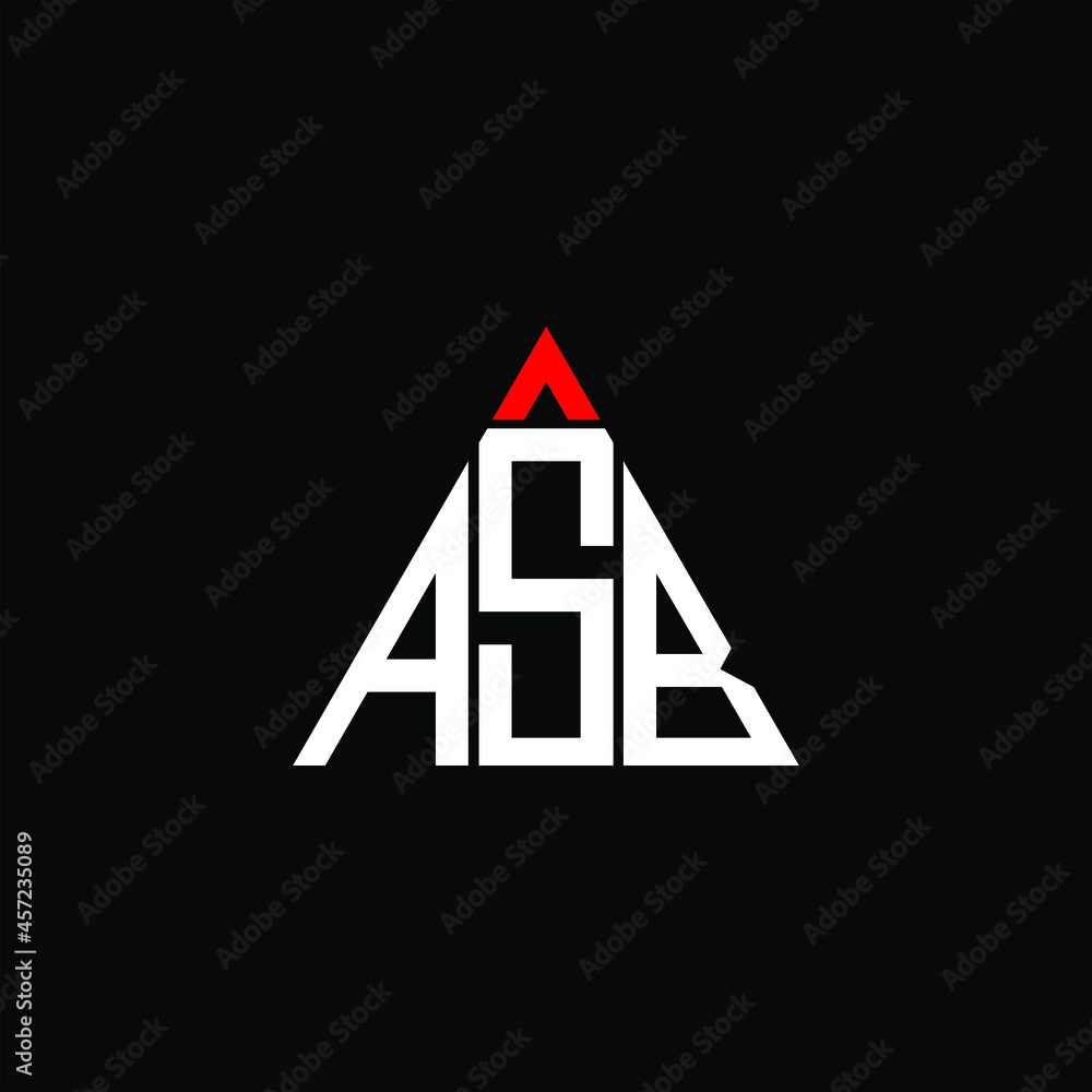 ASB letter logo creative design. ASB unique design Stock Vector | Adobe ...