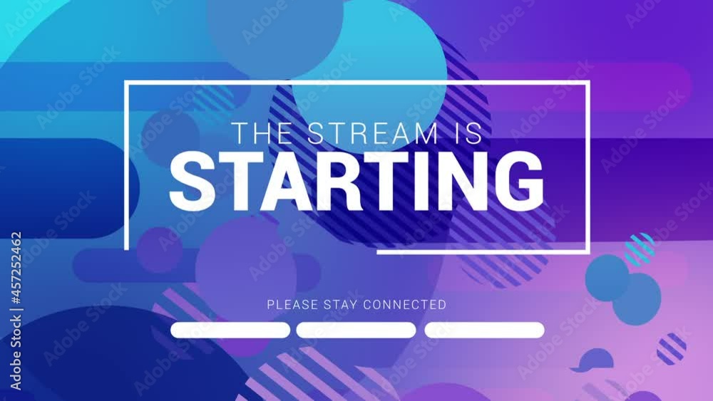 The Stream is Starting. Streaming Panel, Design. Stream Overlay for ...