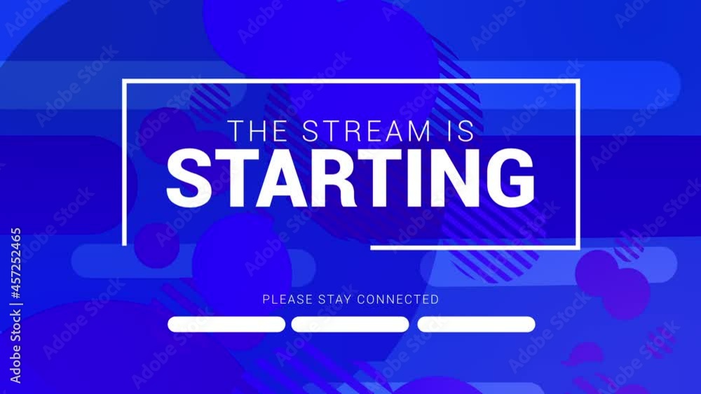 Vidéo Stock The Stream is Starting. Streaming Panel, Design. Stream ...