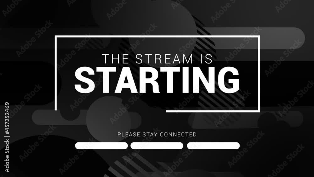 The Stream is Starting. Streaming Panel, Design. Stream Overlay for ...