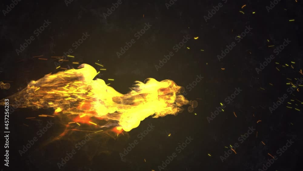 Action background with fire sparkles 4k video for overlays titles logos ...