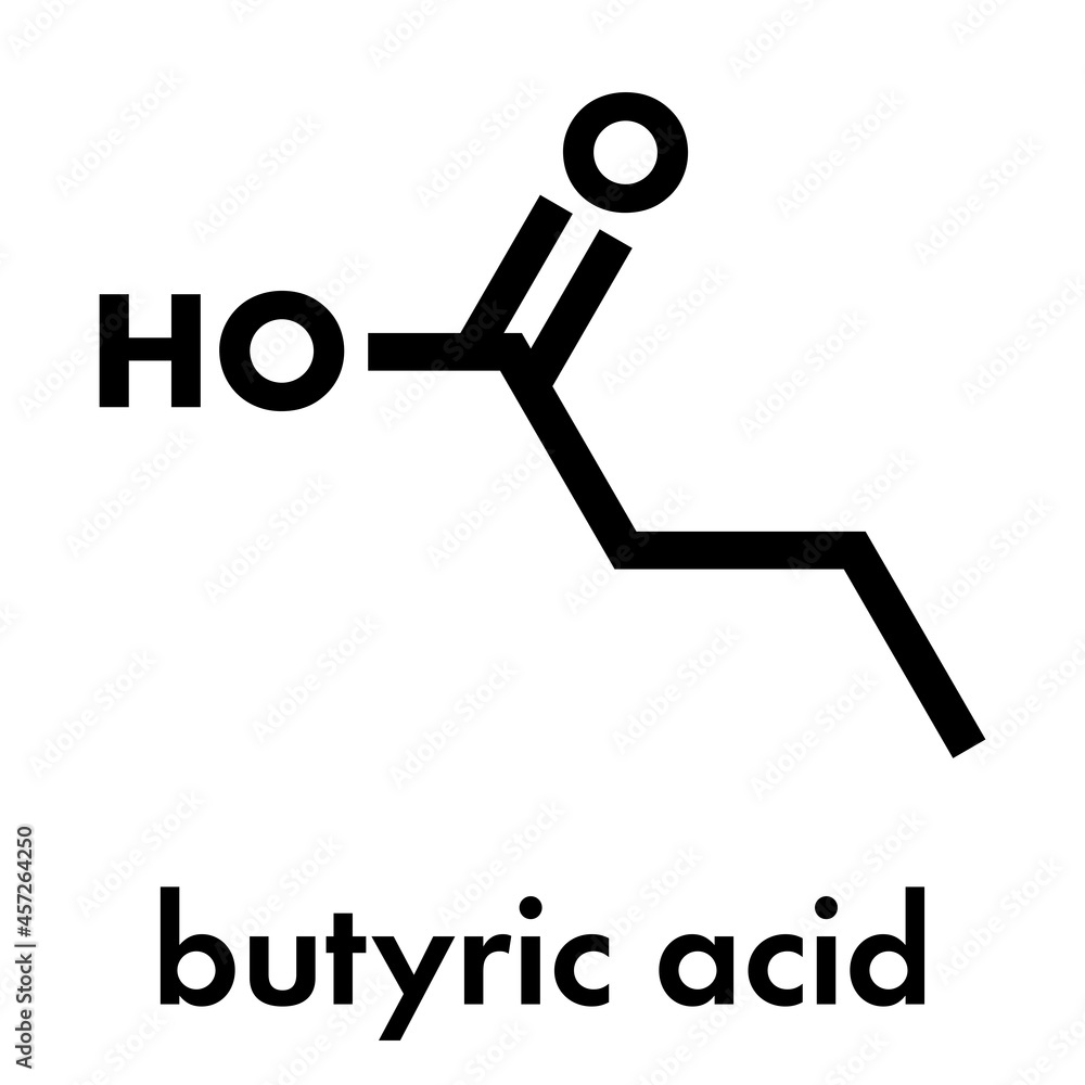 Butyric Acid Butanoic Acid Short Chain Fatty Acid Molecule Esters And Salts Are Called