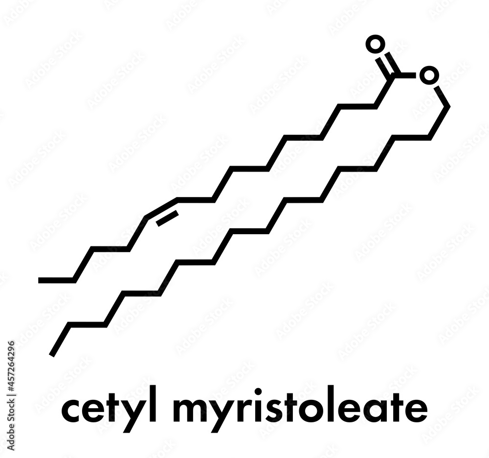 Cetyl myristoleate food supplement molecule. Cetylated fatty acid that ...
