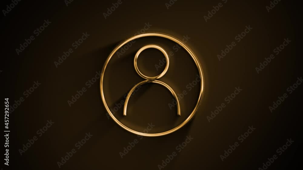 Social Network User Id Icon Fx Background/ 4k animation of a cyber ...