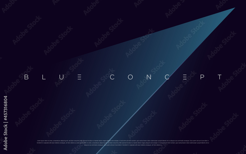 Premium blue abstract background concept with luxury geometric dark ...