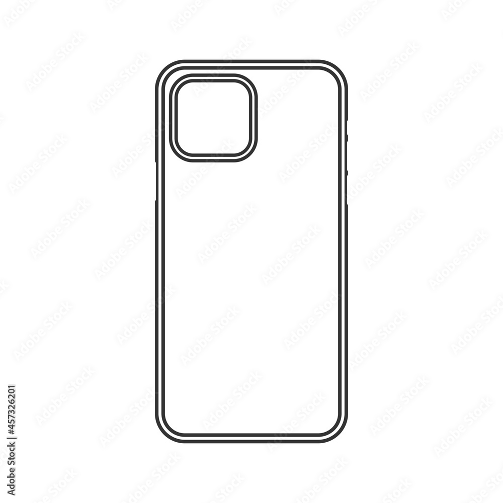 Phone case icon isolated on white background. Accessory symbol modern ...