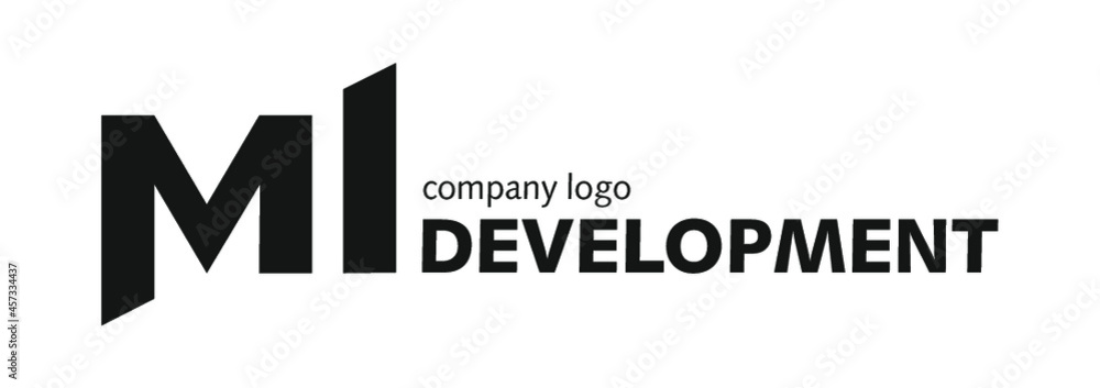 MI development company logo. Concept logotype for businnes. Logos ...