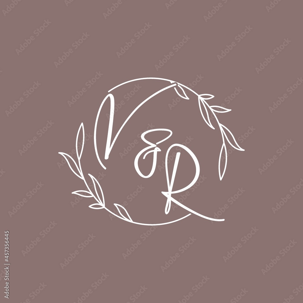 VR wedding initials monogram logo ideas Stock Vector | Adobe Stock