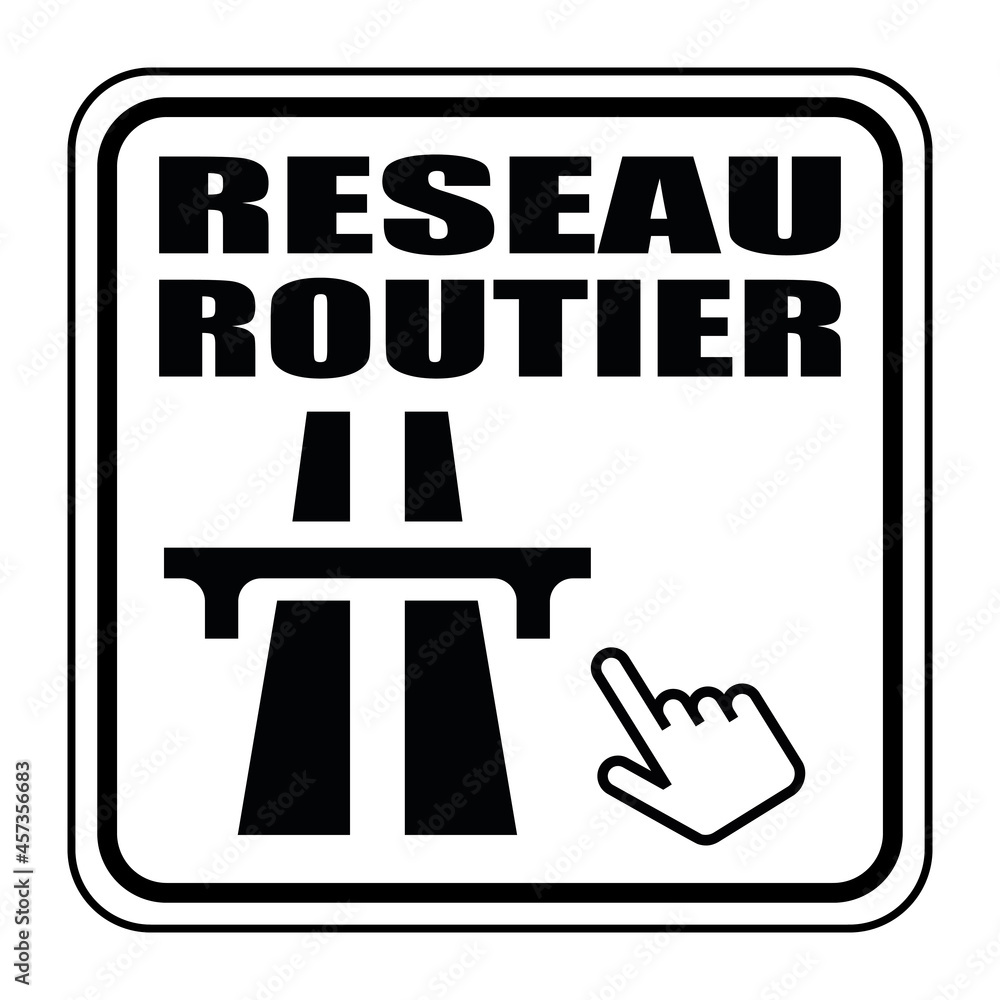 Logo réseau routier. Stock Vector | Adobe Stock