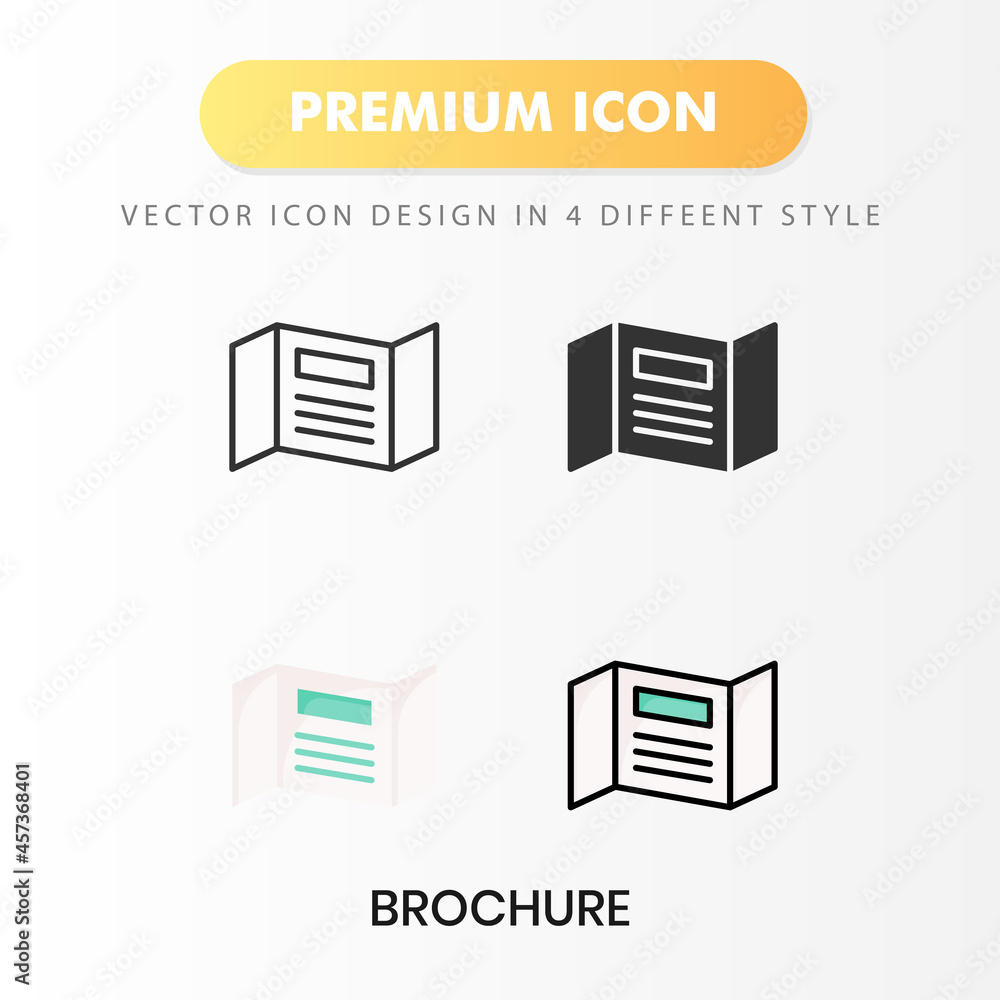 brochure icon for your website design, logo, app, UI. Vector graphics ...