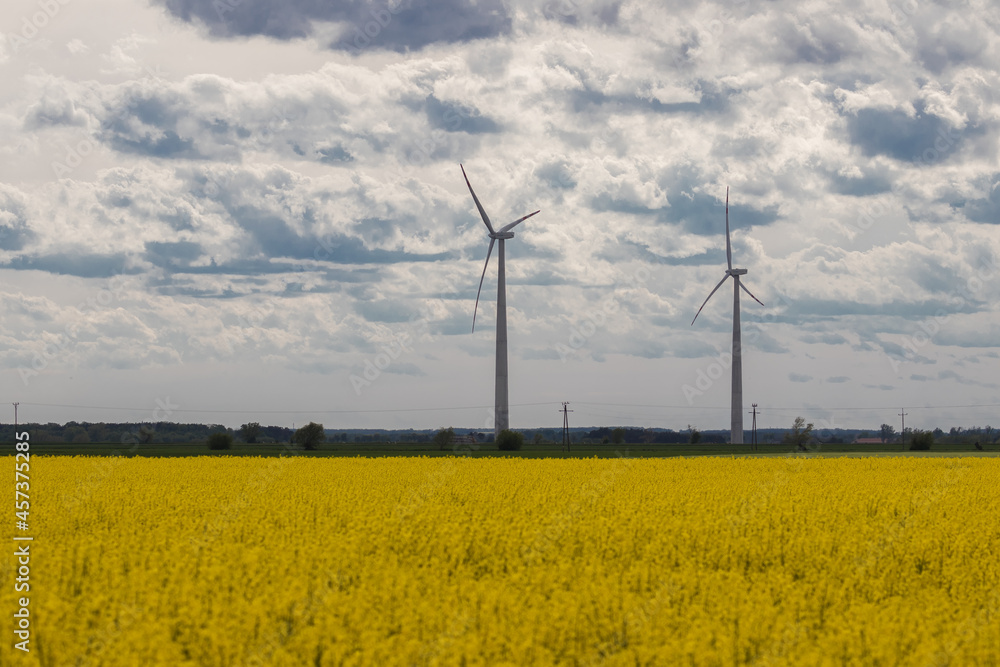 Foto de Wind farm, electric turbine, wind turbine, wind energy ...