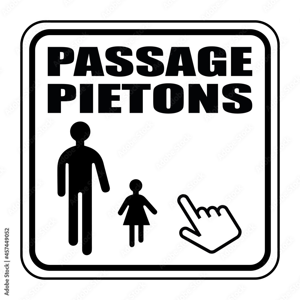 Logo passage piétons. vector de Stock | Adobe Stock