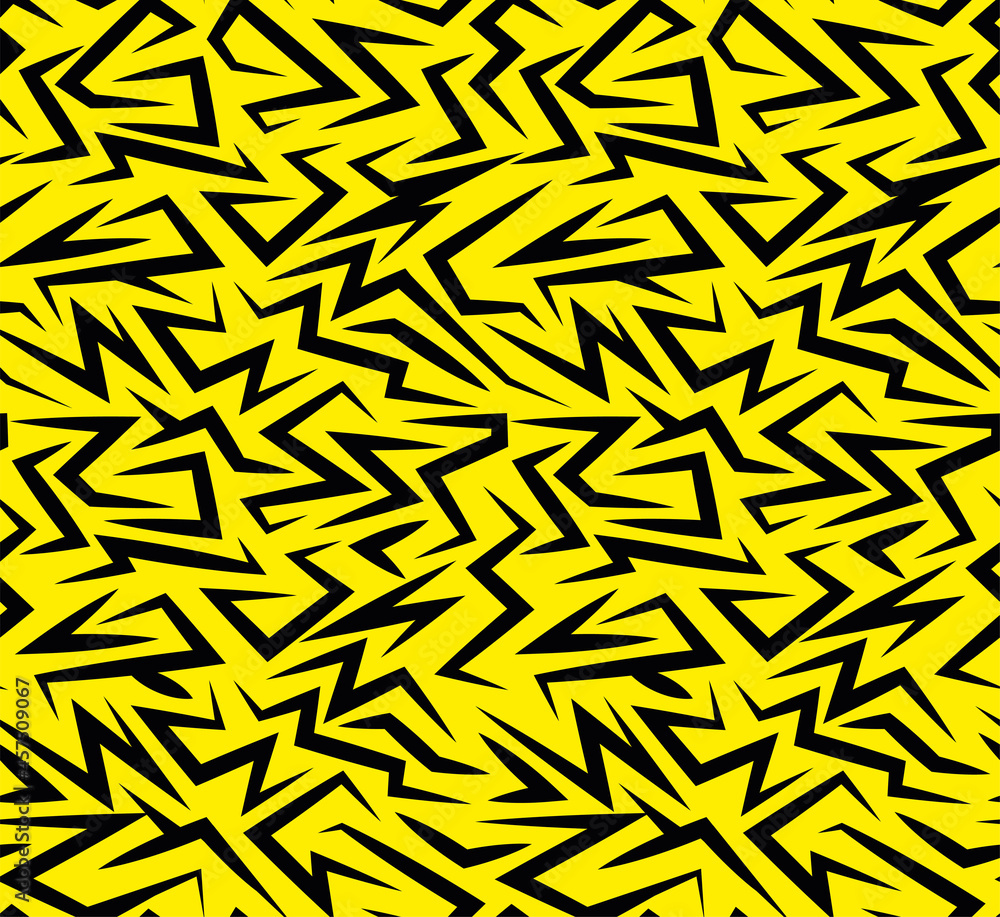 Seamless geometric polygon pattern vector on black background for ...