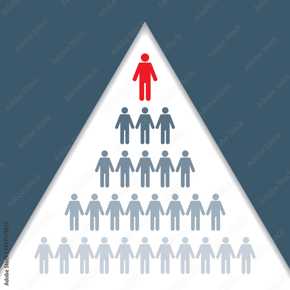 Business organizational chart showing hierarchy of company Vector ...