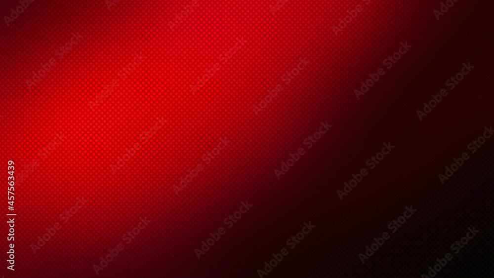abstract red gradient background. black circles pattern on bright red ...