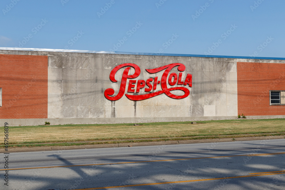 Pepsi logo and signage. Pepsi and PepsiCo are among the largest ...