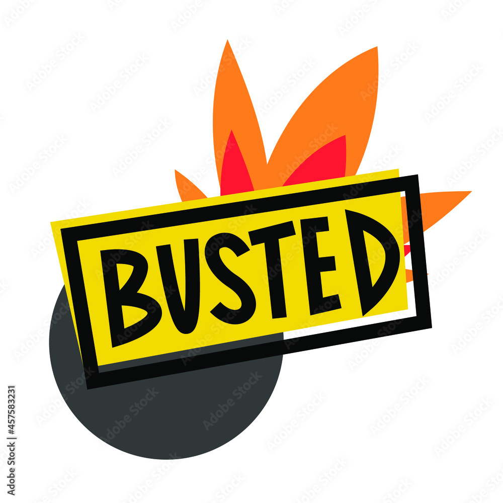 busted vector illustration concept, banner myth vs truth, can use for ...