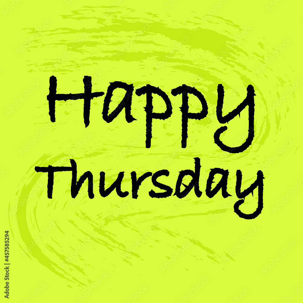 Happy Thursday banner - Happy Thursday greeting text, Title, title and ...