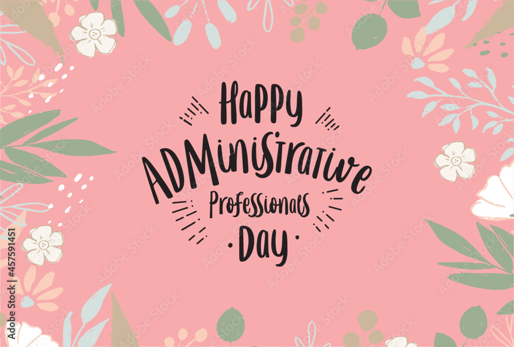Administrative Professionals Day, Secretaries Day or Admin Day. Holiday ...