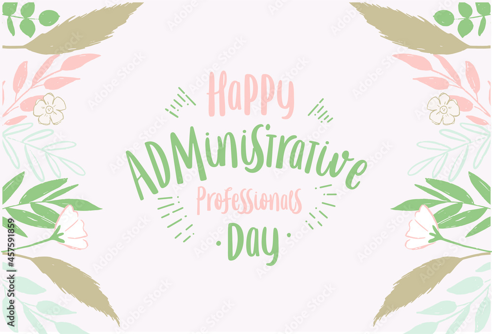 Vettoriale Stock Administrative Professionals Day, Secretaries Day or ...