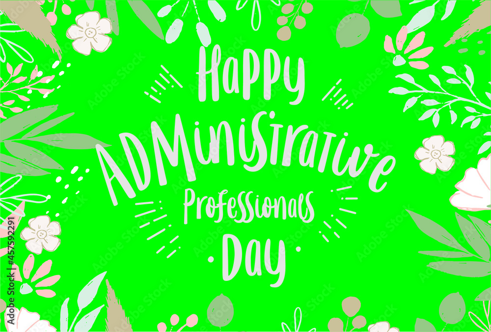 Administrative Professionals Day, Secretaries Day or Admin Day. Holiday ...