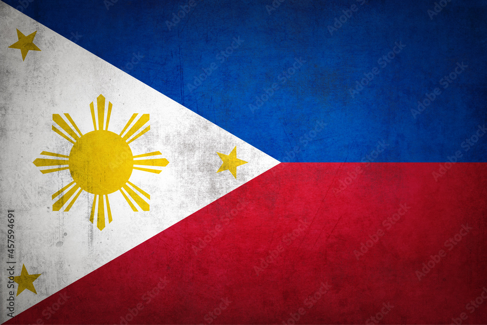 Grunge Philippines flag Stock Illustration | Adobe Stock