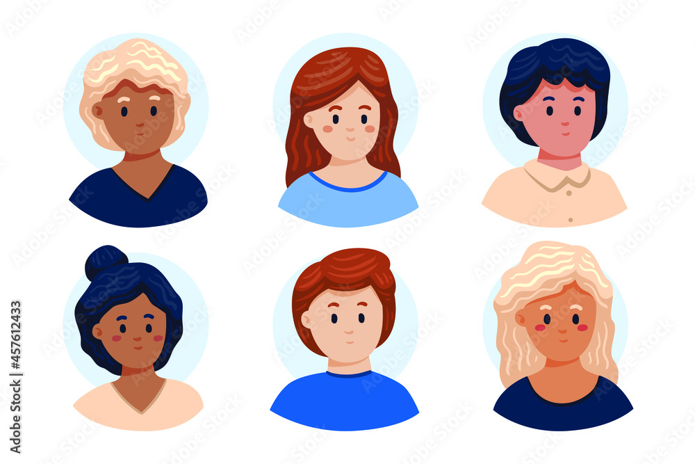 People avatar collection. Picture character group, social media. Set ...