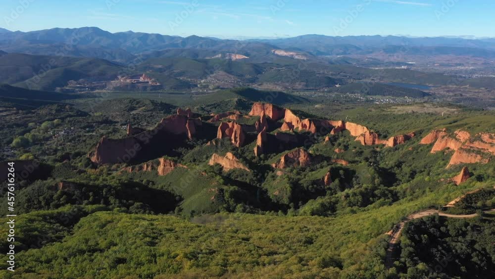 Las Medulas UNESCO World Heritage Site, Roman Gold-Mining Aerial ...