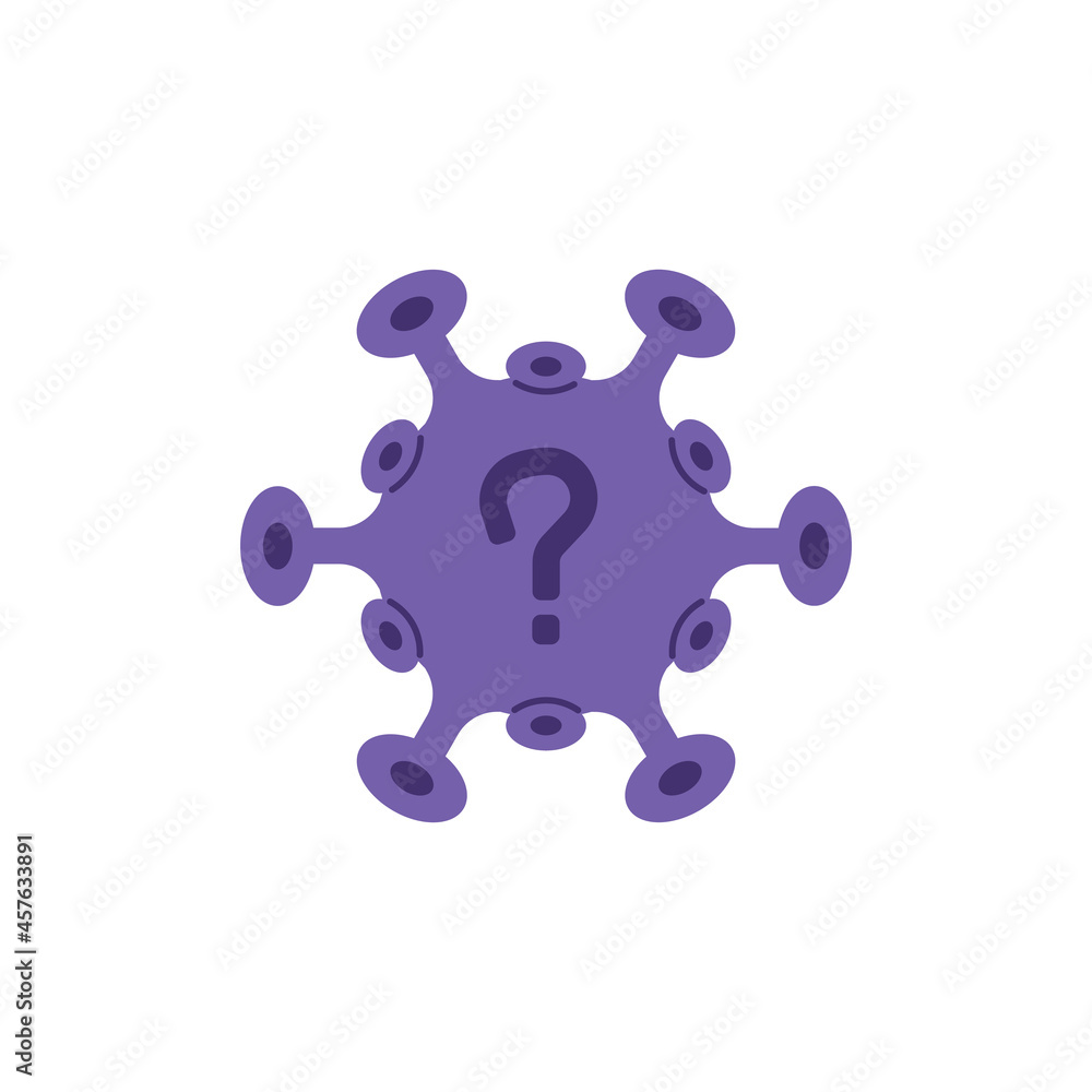 concept icon FAQ about virus or disease, questions about corona virus ...