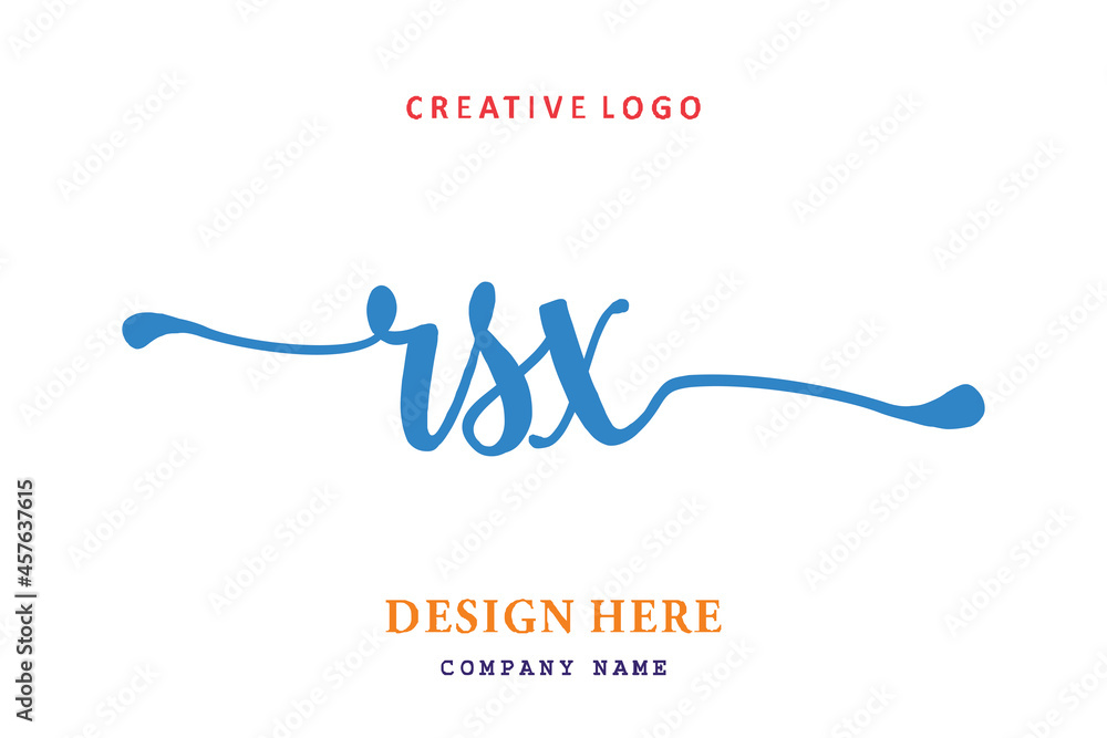 RSX lettering logo is simple, easy to understand and authoritative ...