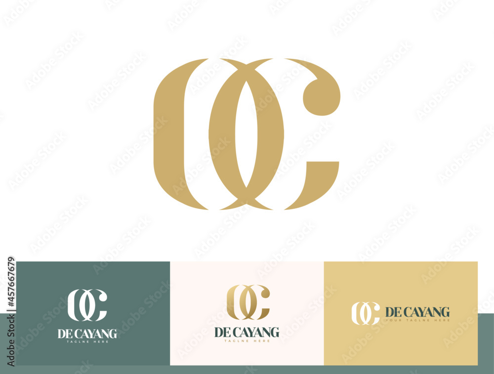DC Logo Elegant Monogram logo. Letter D and letter C typographic Icon ...