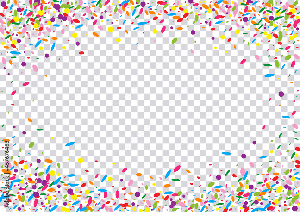 Bright Geometric Background Transparent Vector. Round Wallpaper Card ...