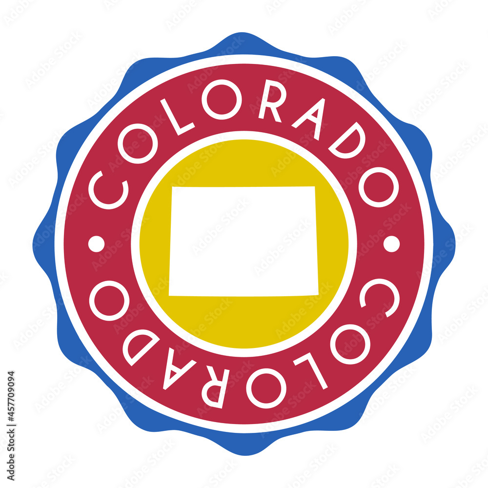 Colorado, USA Badge Map Vector Seal Vector Sign. National Symbol ...